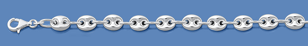 Silver Puffed marina Chains – Sidney Imports