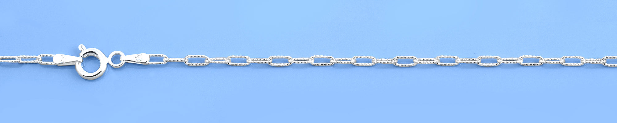 BP538609 Sterling Silver Rectangle Link Chain Bracelet – Wholesale ...