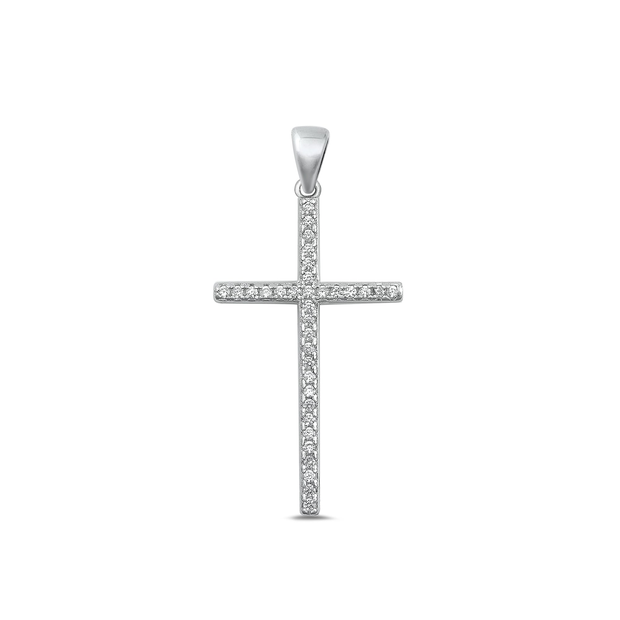 Wholesale Silver CZ Pendant - Cross – Sidney Imports