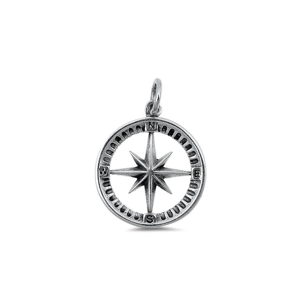 Wholesale Silver Pendant - Compass – Sidney Imports