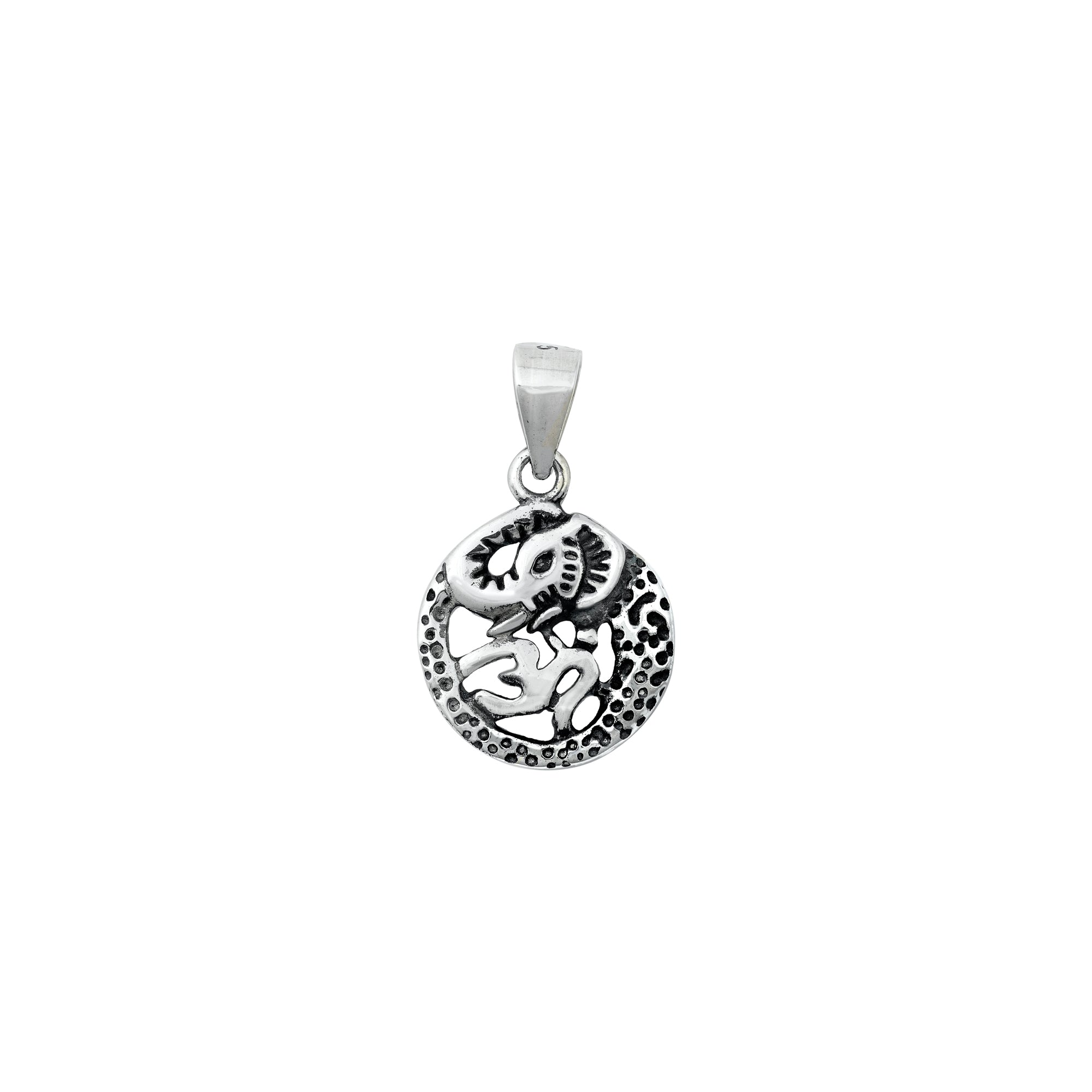 Wholesale Silver Pendant - Om & Elephant – Sidney Imports