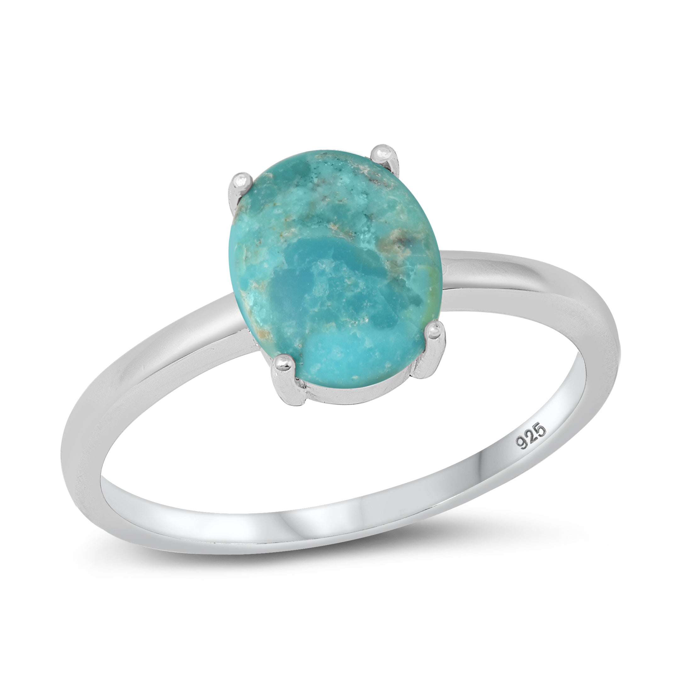 Wholesale Silver Stone Ring - RO150459-TQ-04 – Sidney Imports