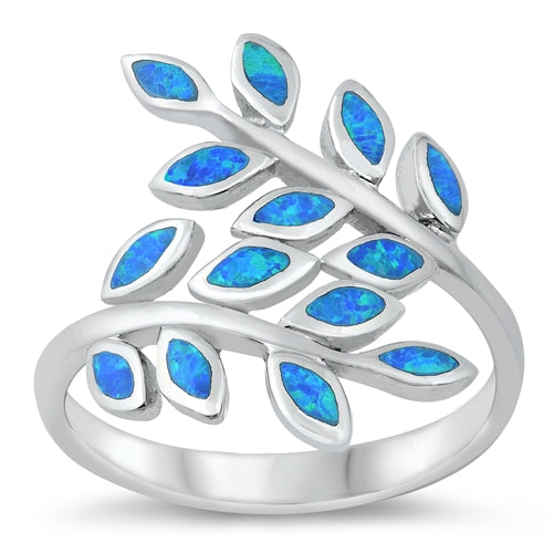 Wholesale Silver Lab Opal Ring - Fern Leaves - RO150818-BO-05 – Sidney ...