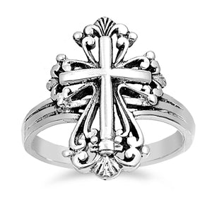 Silver Jewelry - Silver Ring - Cross – Sidney Imports