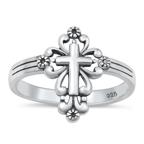 Silver Jewelry - Silver Ring - Cross – Sidney Imports