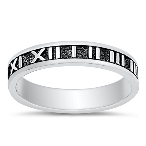 Silver Jewelry - Silver Ring - Roman Numerals – Sidney Imports