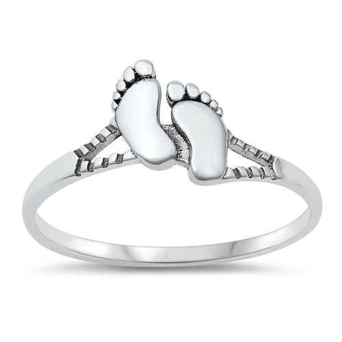 Silver Jewelry - Silver Ring - Feet – Sidney Imports