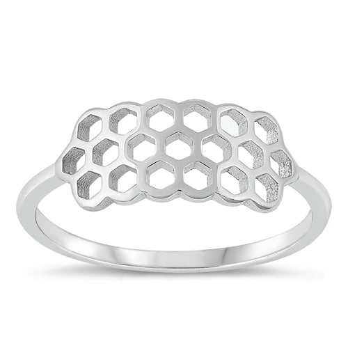 Silver Jewelry - Silver Ring - Honeycomb – Sidney Imports