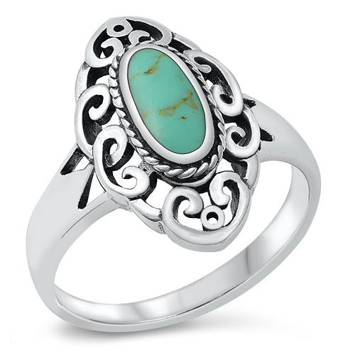 Wholwsale Silver Stone Ring - RS130785-TQ-05 – Sidney Imports
