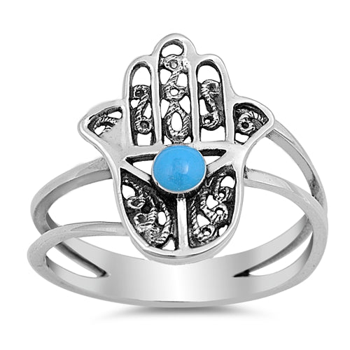 Wholwsale Silver Stone Ring - Hand of God - RS130858-05 – Sidney Imports