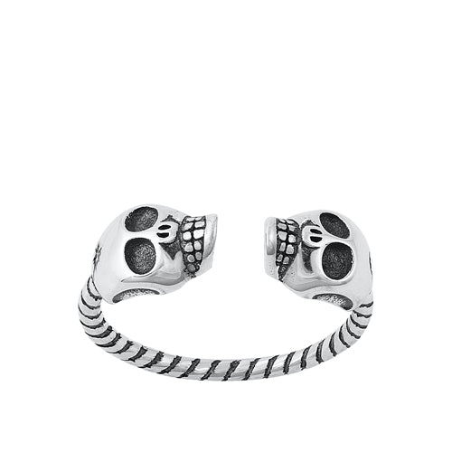 Wholesale Silver Toe Ring - Skull Heads - RT160895 – Sidney Imports